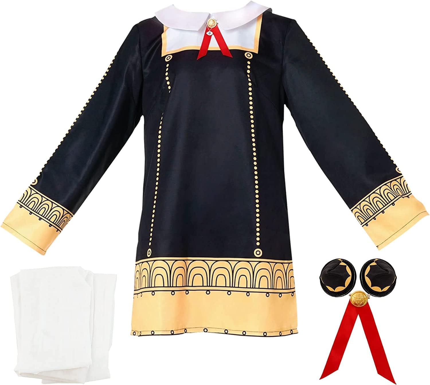 Spy Family Anya Costume, Anime Anya Forger Cosplay Dress for Women ...