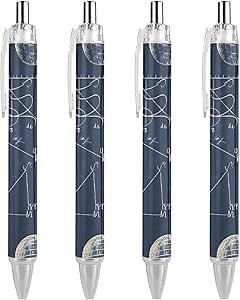 Amazon.com: Math Formula Ballpoint Pens Retractable Ball Pen Work Pen ...
