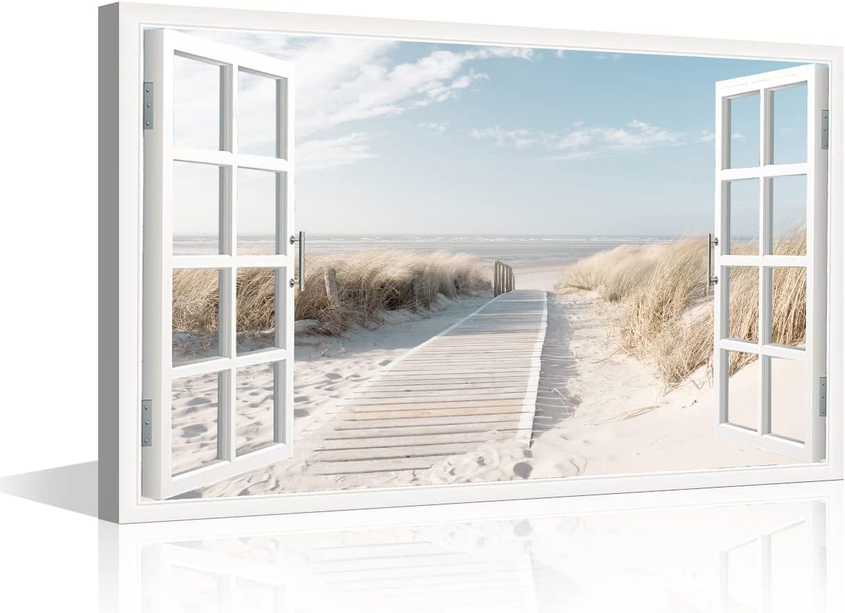 Close Up Beach Window Poster (61cm x 91,5cm) : Amazon.co.uk: Home & Kitchen