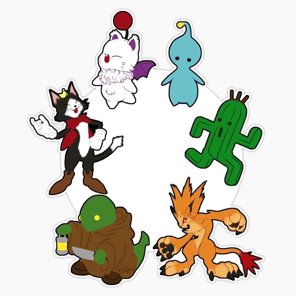 Amazon.com: Final Fantasy Vinyl Window Bumper Sticker Decal 5" : Automotive