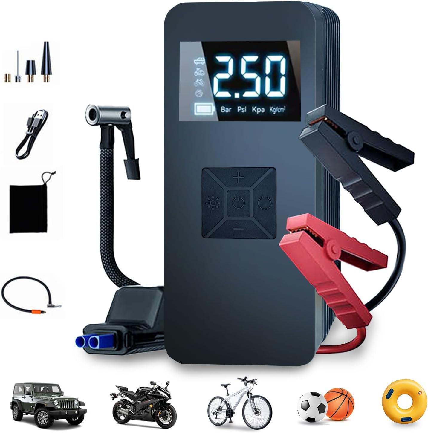 Amazon.com: Tire Inflator Portable Air Compressor with Digitally ...
