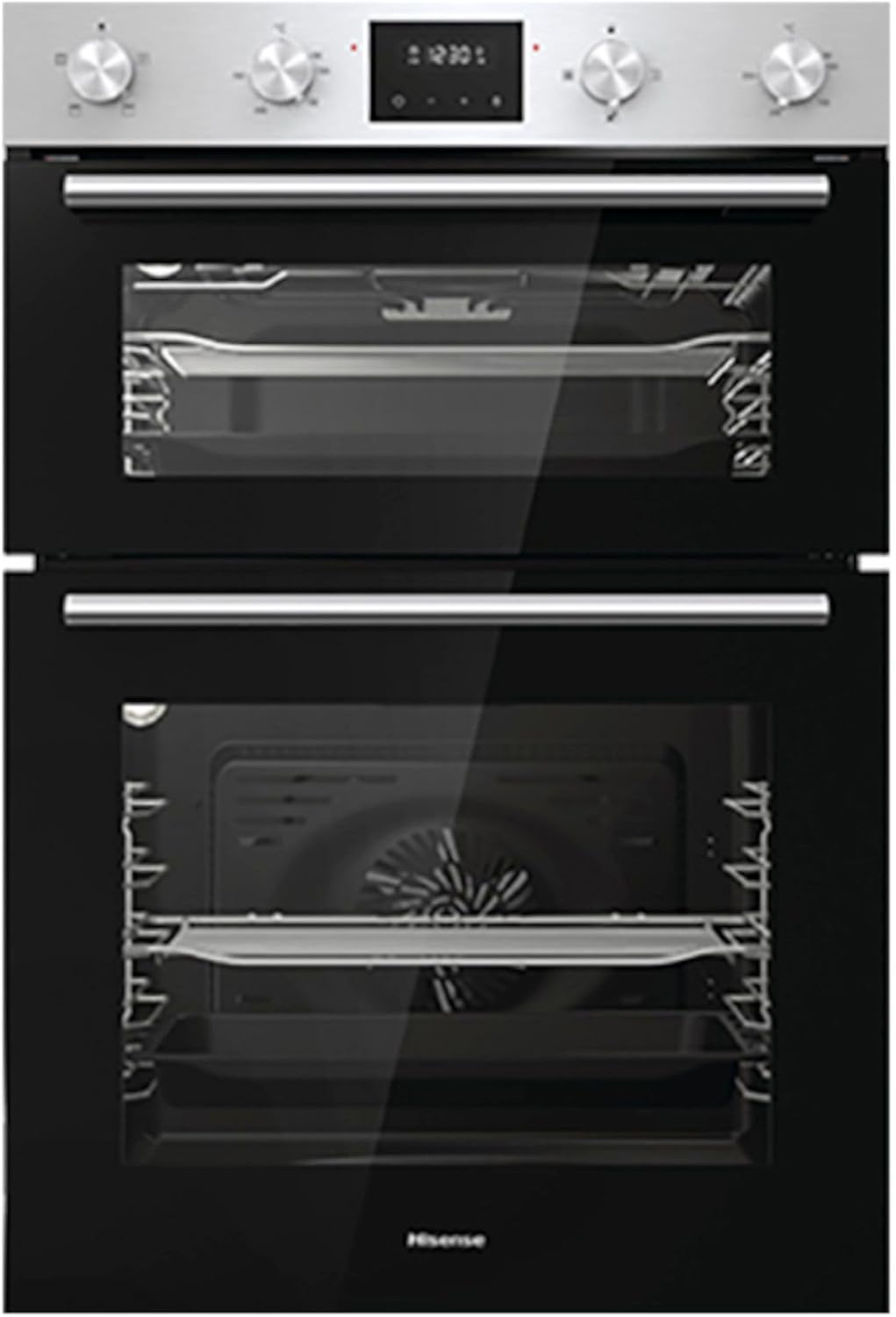 Hisense Electric Double Oven with Built-in Hob, 88cm x 60cm, Stainless ...