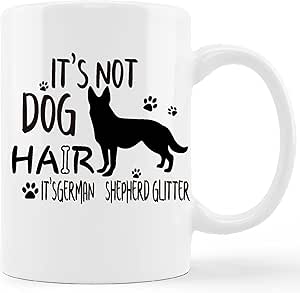 Amazon.com: Kunlisa Funny German Shepherd Dog Mug - 11oz Ceramic Mug with Glitter - Gifts for ...
