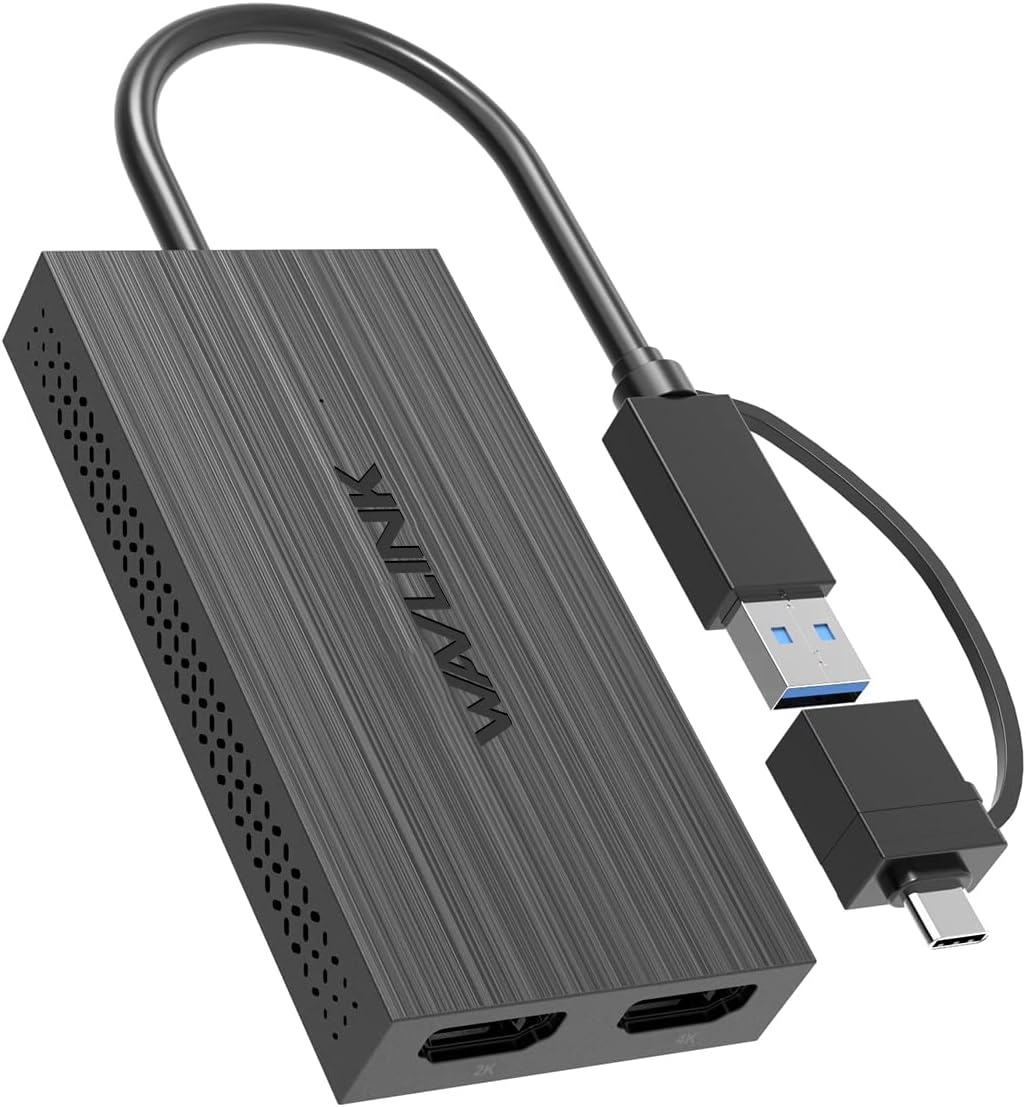 Amazon.com: USB 3.0 to Dual HDMI Adapter - 4K+4K 60Hz Ultra HD - Built ...