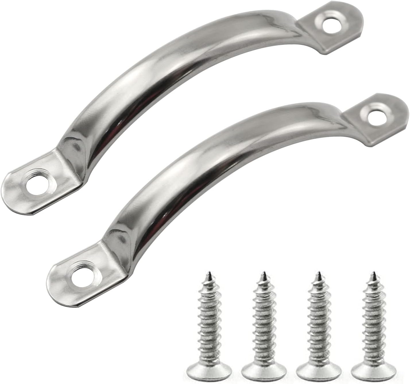 PZRT 2pcs 4 inch Stainless Steel Door Handle Cabinet Drawer Hardware ...