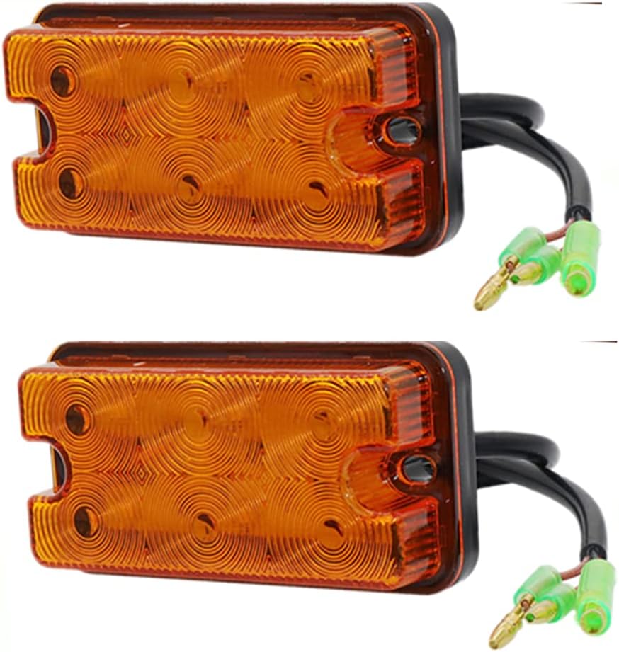 Amazon.com: 2Pcs LED Light for Forklift Front Turn Signals Amber Marker Lights for Trucks Rear ...