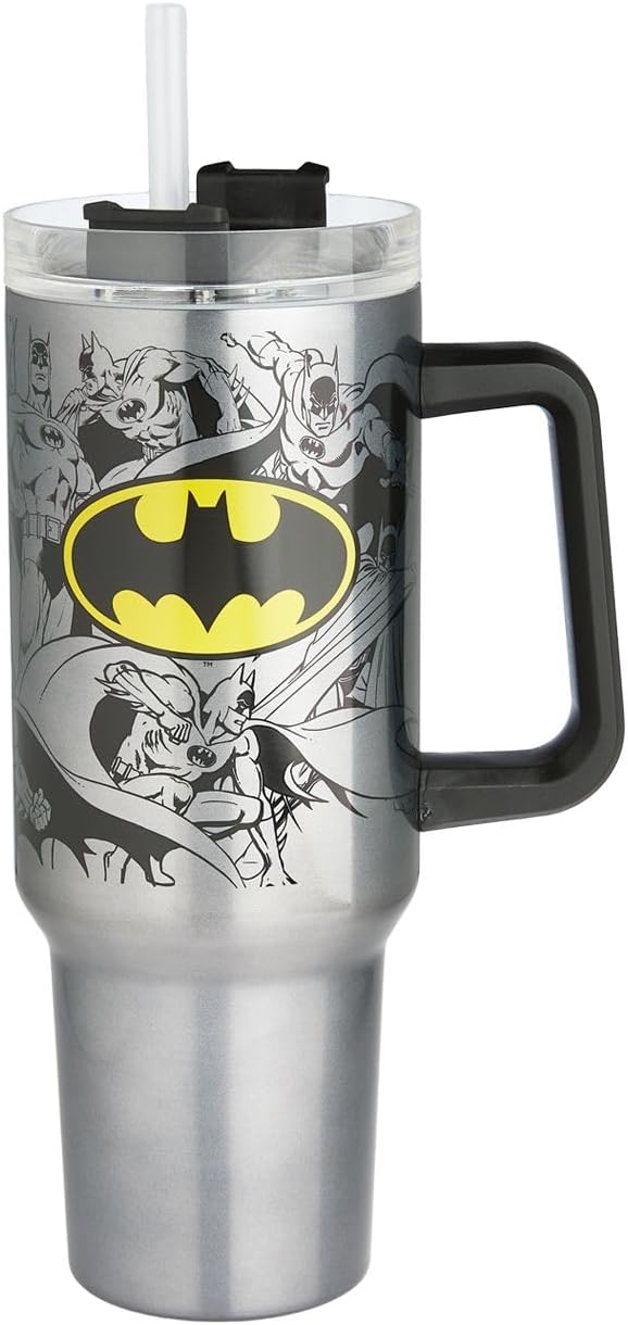 Amazon.com: Spoontiques DC Comics Stainless Steel Travel Mug, 40oz ...