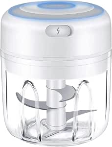 Amazon.co.jp: Electric USB Rechargeable Food Processor, Washable, Large ...