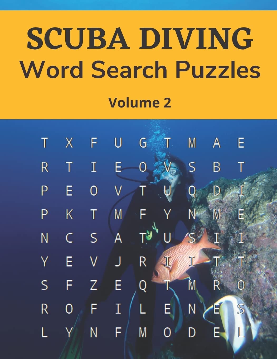 Scuba Diving Word Search Puzzles (Volume 2): Large Print Puzzle Book ...
