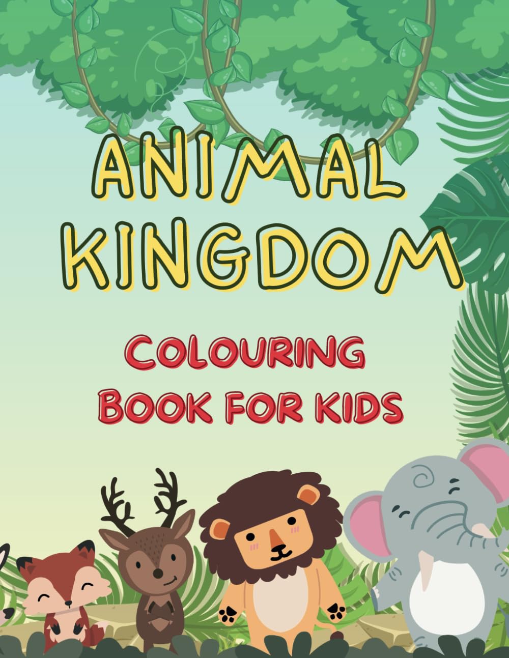 Animal Kingdom coloring book for kids: Fun coloring pages with animals ...
