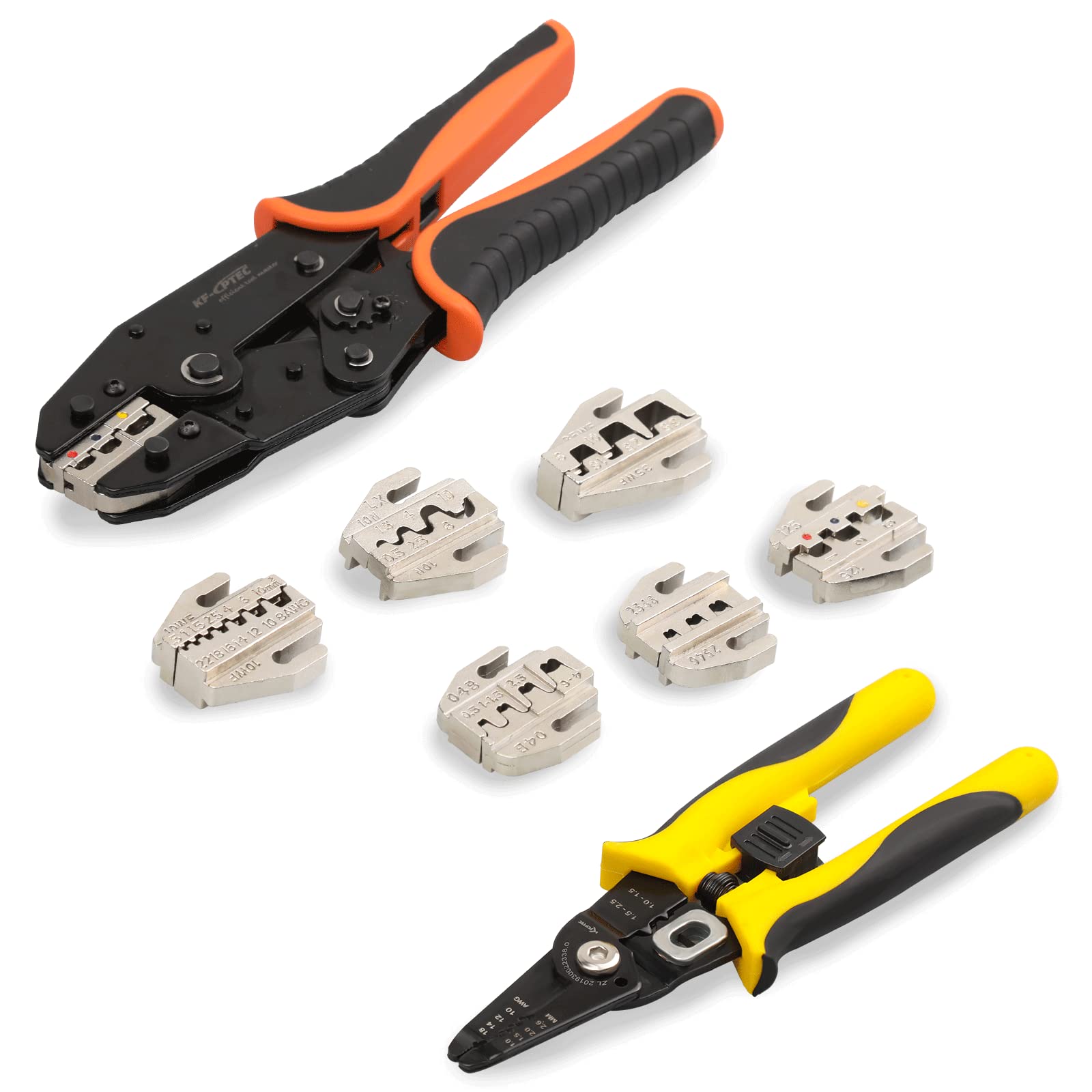 Buy Crimping Tool Set 8PCS, Ratcheting Wire Crimper Kit, Quick Exchange ...