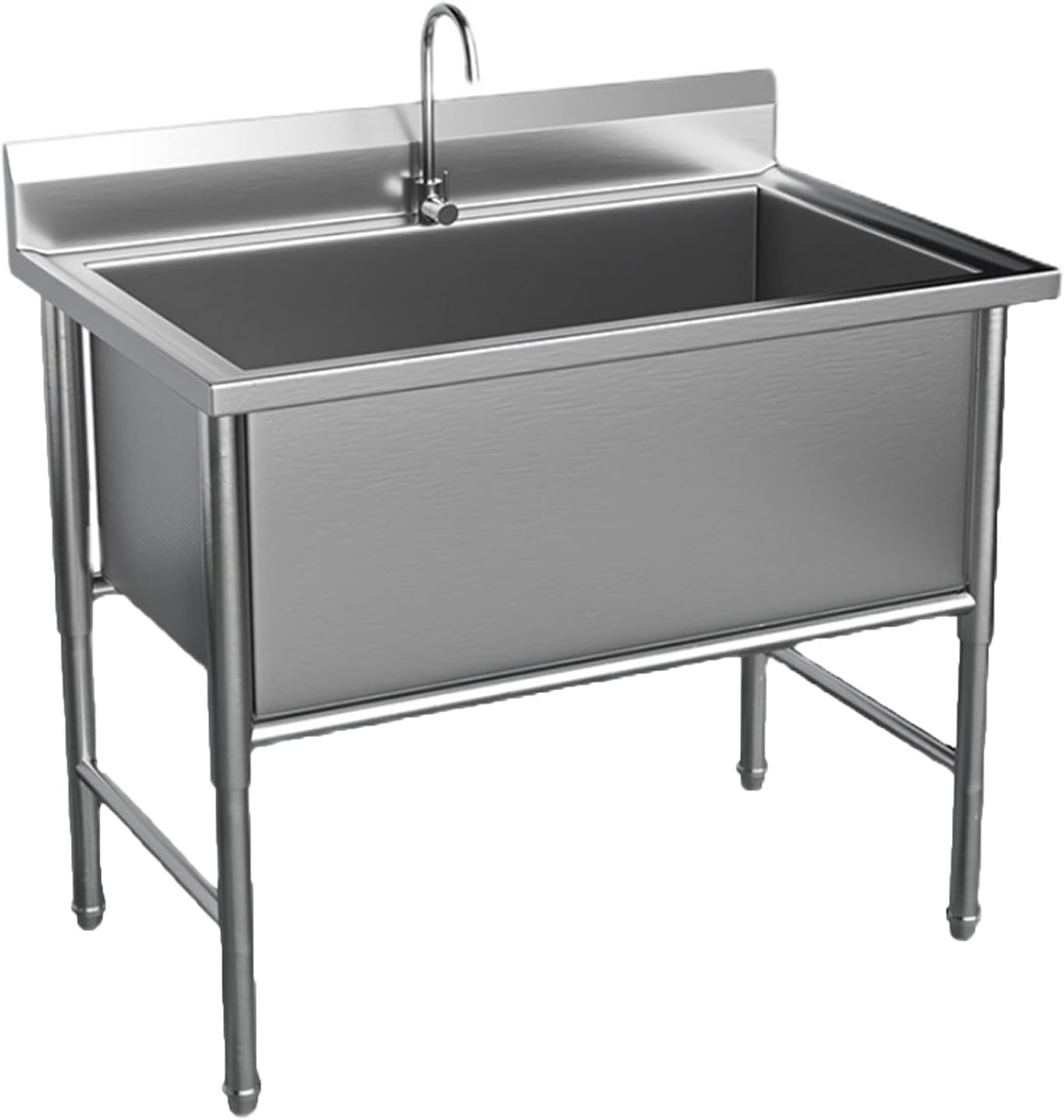 Amazon.co.jp: キッチン シンク 業務用ステンレス シンク 独立型浸漬シンク 食器洗い機とデフロスター シンク 2 人用 高い ...