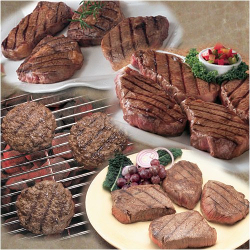 Amazon.com: 32 Steak Package - New York, Ribeye, Sirloin, Free Ground ...