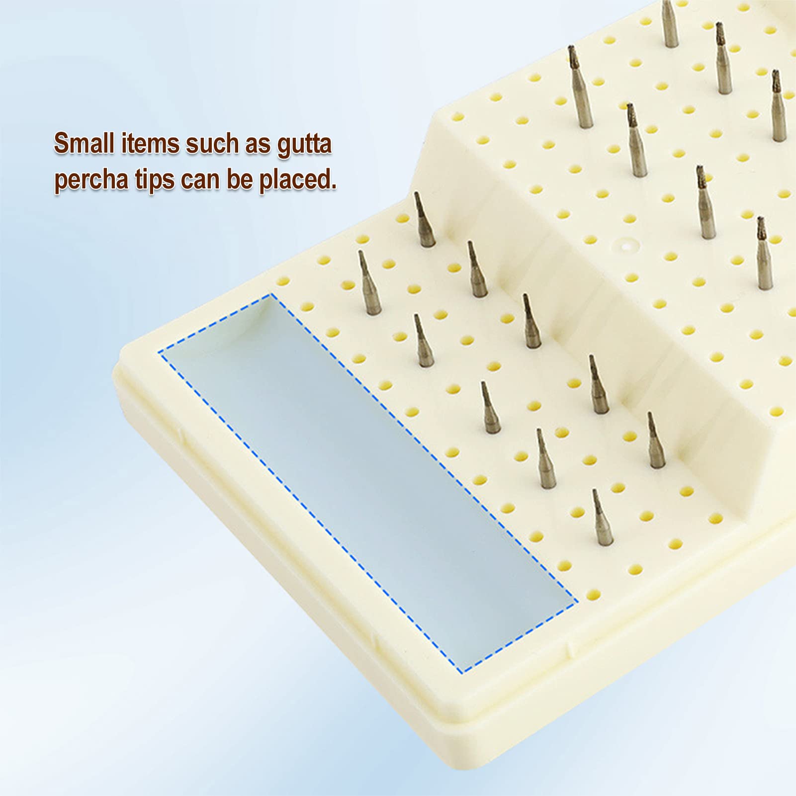 168 Holes Dental Drill Bit Holder Dental Bur Stand Organizer Container ...