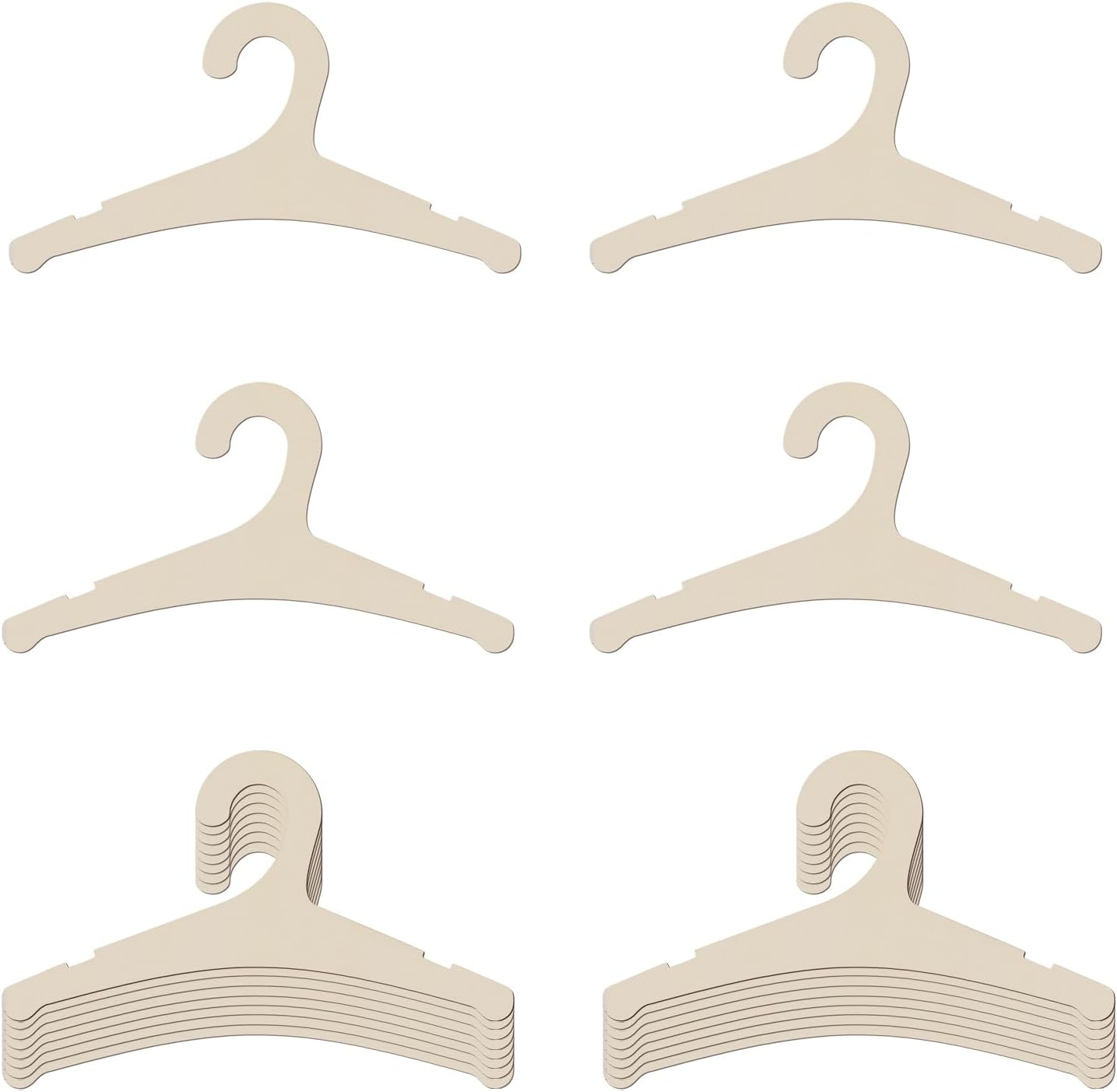 Amazon.com: 20 Packs Wooden Baby Hangers for Clothes, 9 Inch Wood ...