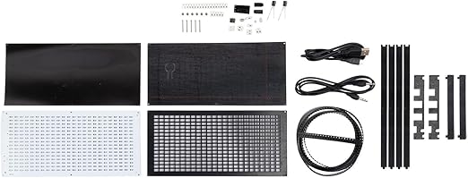 HanOaki Music Spectrum Analyzer LED Clock with 8 Display Modes USB ...