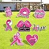 Amazon.com : 8pcs Breast Cancer Awareness Yard Signs Outdoor Decor Pink ...
