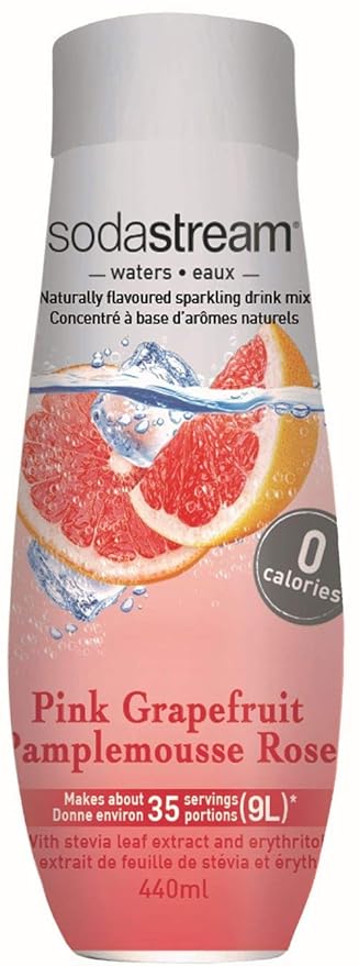 Amazon.com : SodaStream Pink Grapefruit Zero Calorie Syrup, 14.8 Fluid ...