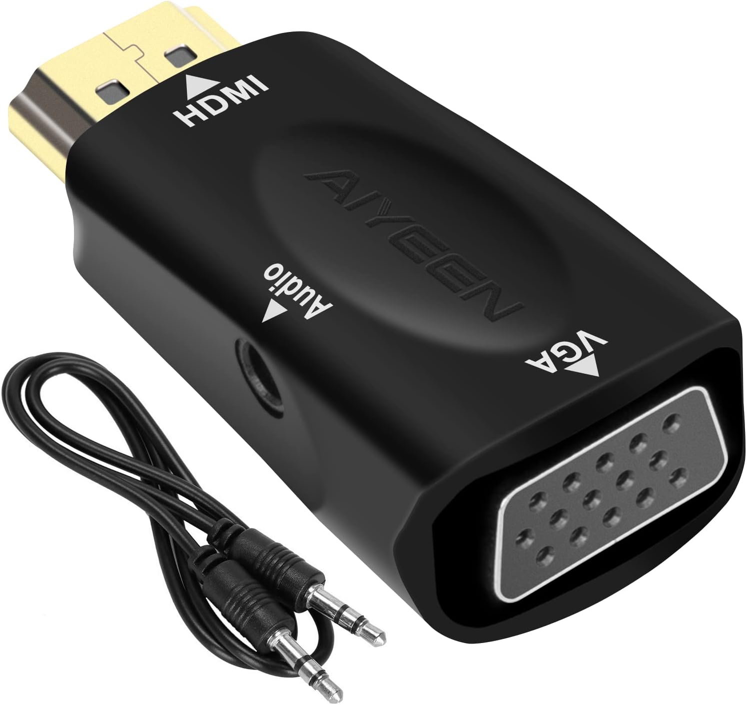 Amazon.com: AIYEEN HDMI to VGA Adapter, 1080p HDMI Male to VGA Female ...