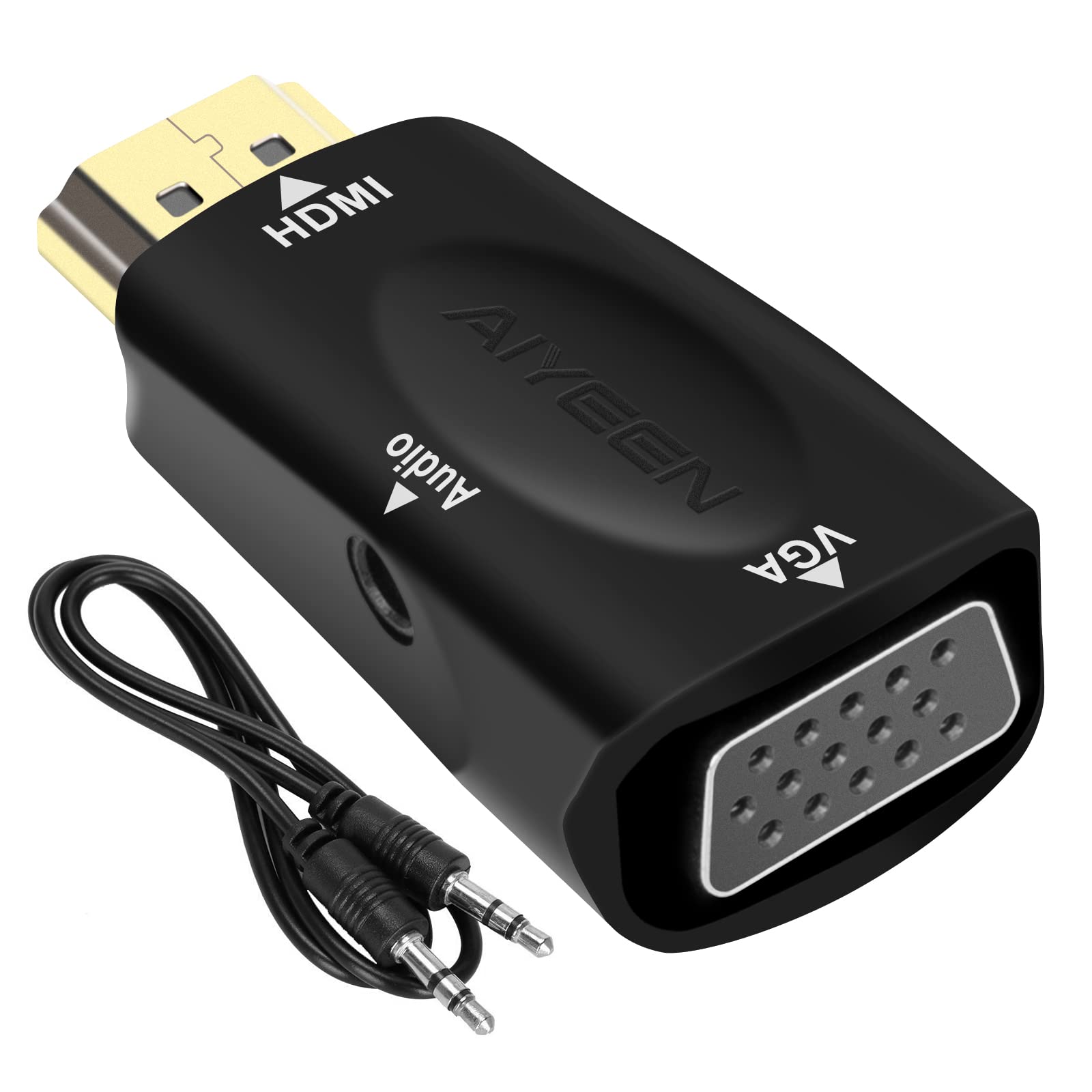 Amazon.com: AIYEEN HDMI to VGA Adapter, 1080p HDMI Male to VGA Female ...