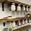 Amazon.com: Mason Jar Storage Rack (2 Pack) – Under Shelf Organizer for ...