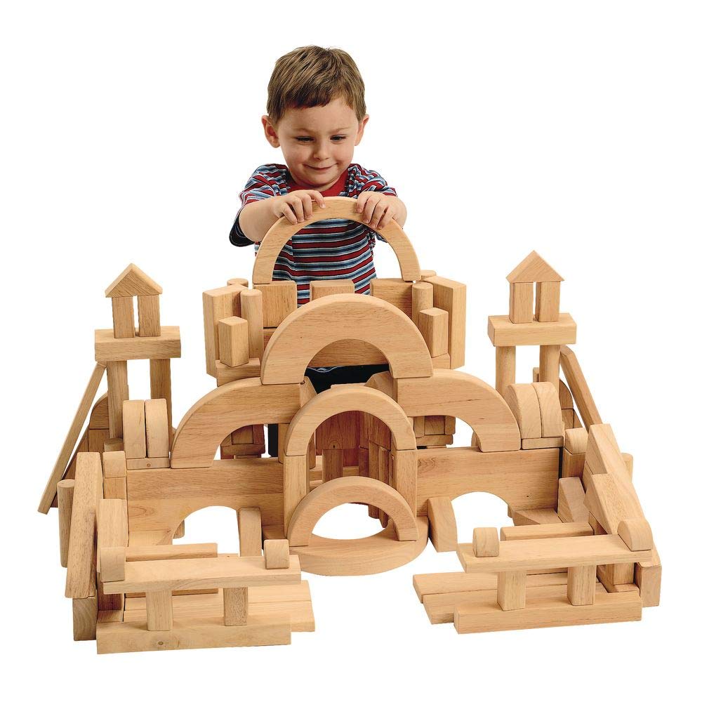 Kids wooden block set online