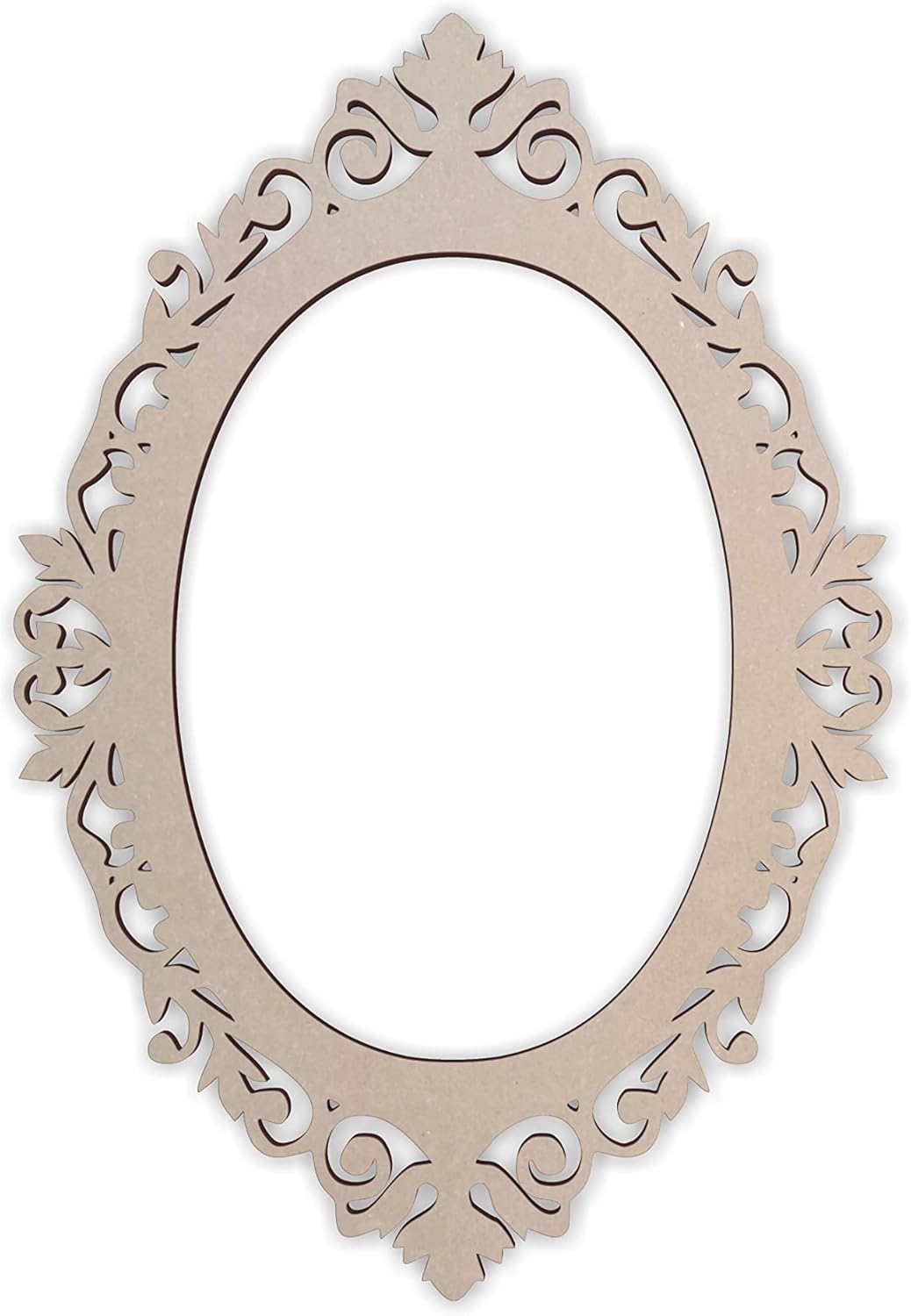 Amazon.com: Wooden Oval Frame, Home Decor, Ready to Paint Wooden Frame ...