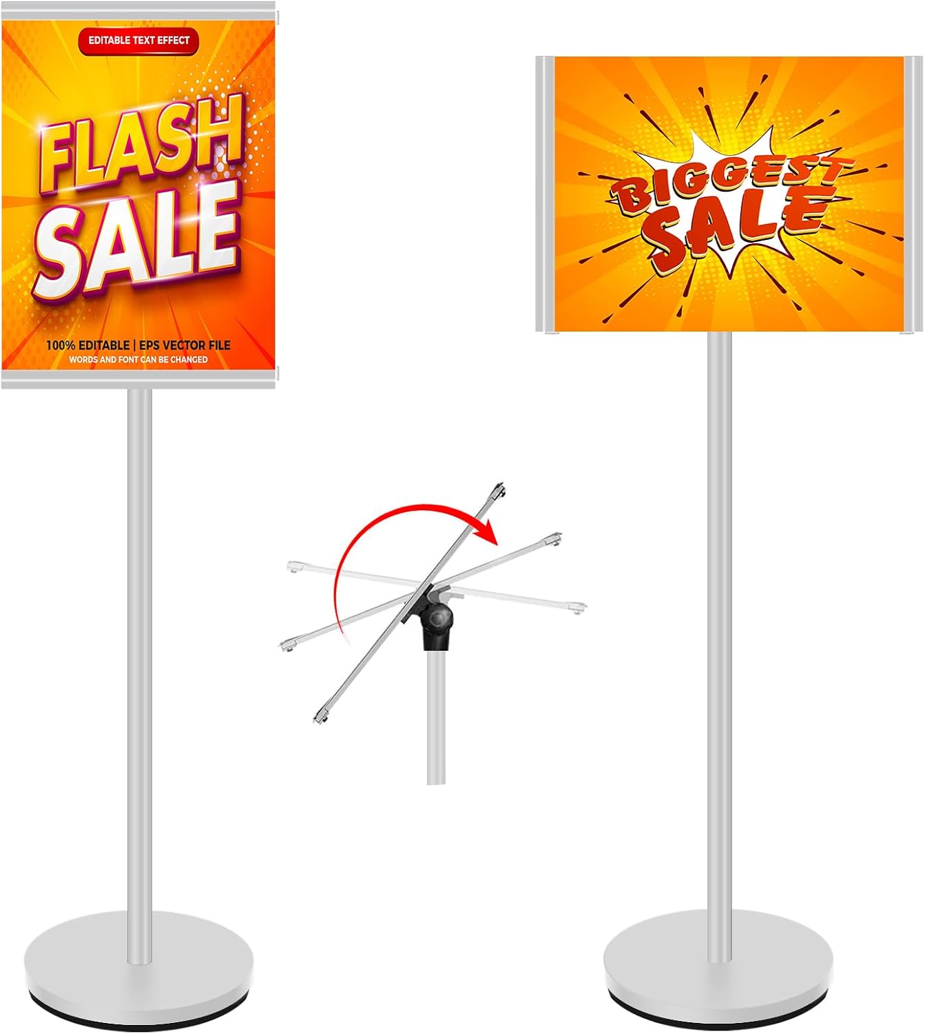 VAIIGO Pedestal Sign Holder Stand 11 x 17 Inch, Sign Stand for Display ...
