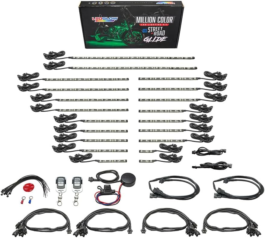 Amazon.com: LEDGlow 20pc Advanced Million Color LED Motorcycle Accent ...
