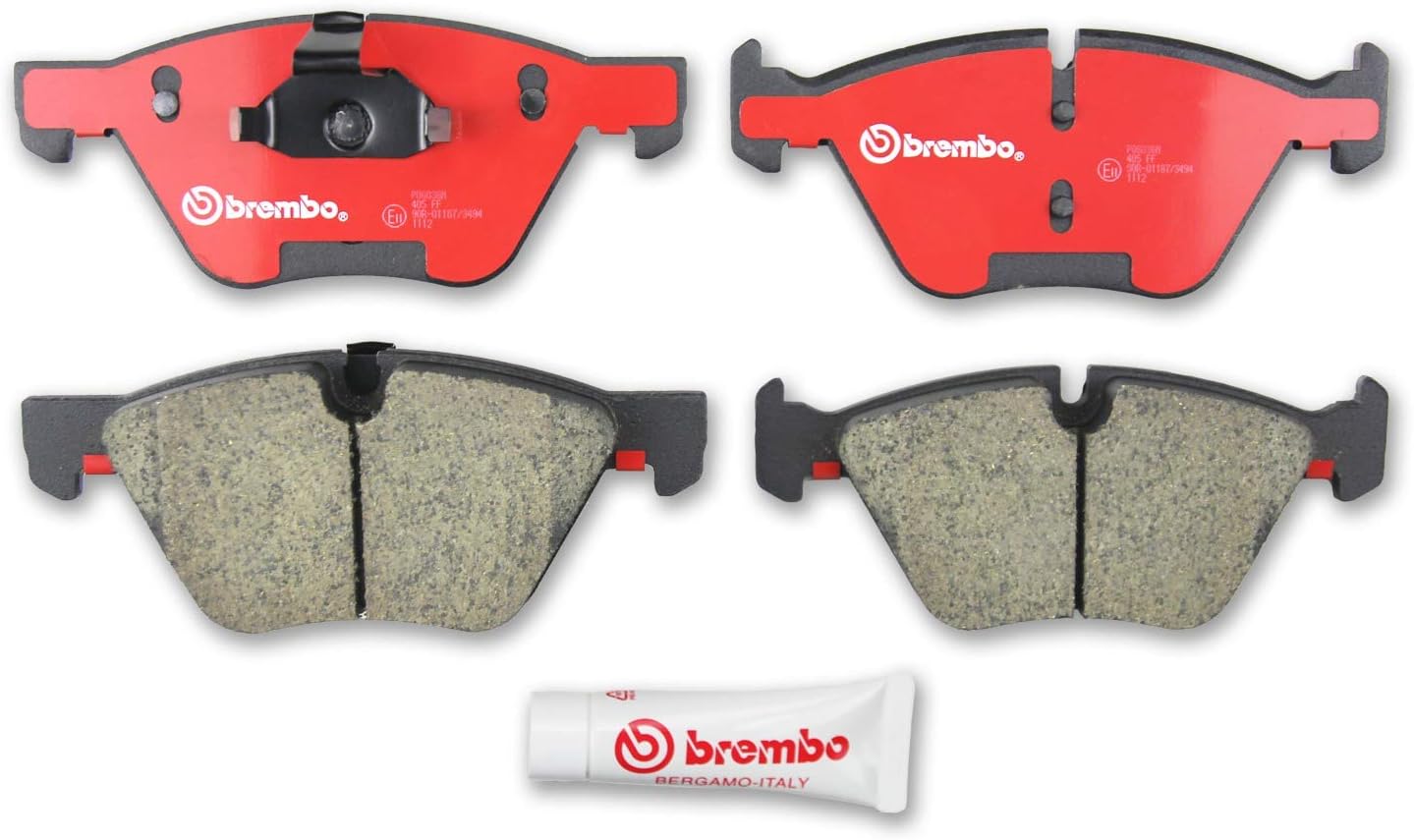 Amazon.com: Brembo P06036N Premium Ceramic Front Disc Brake Pad Set BMW ...