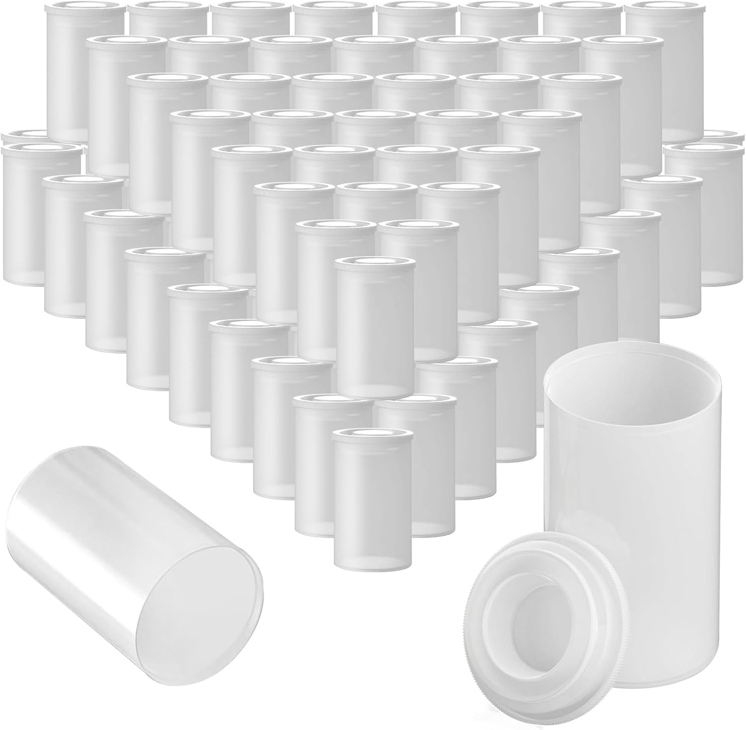 Amazon.com: 120 Pieces Film Canisters with Caps 35 mm Plastic Empty ...