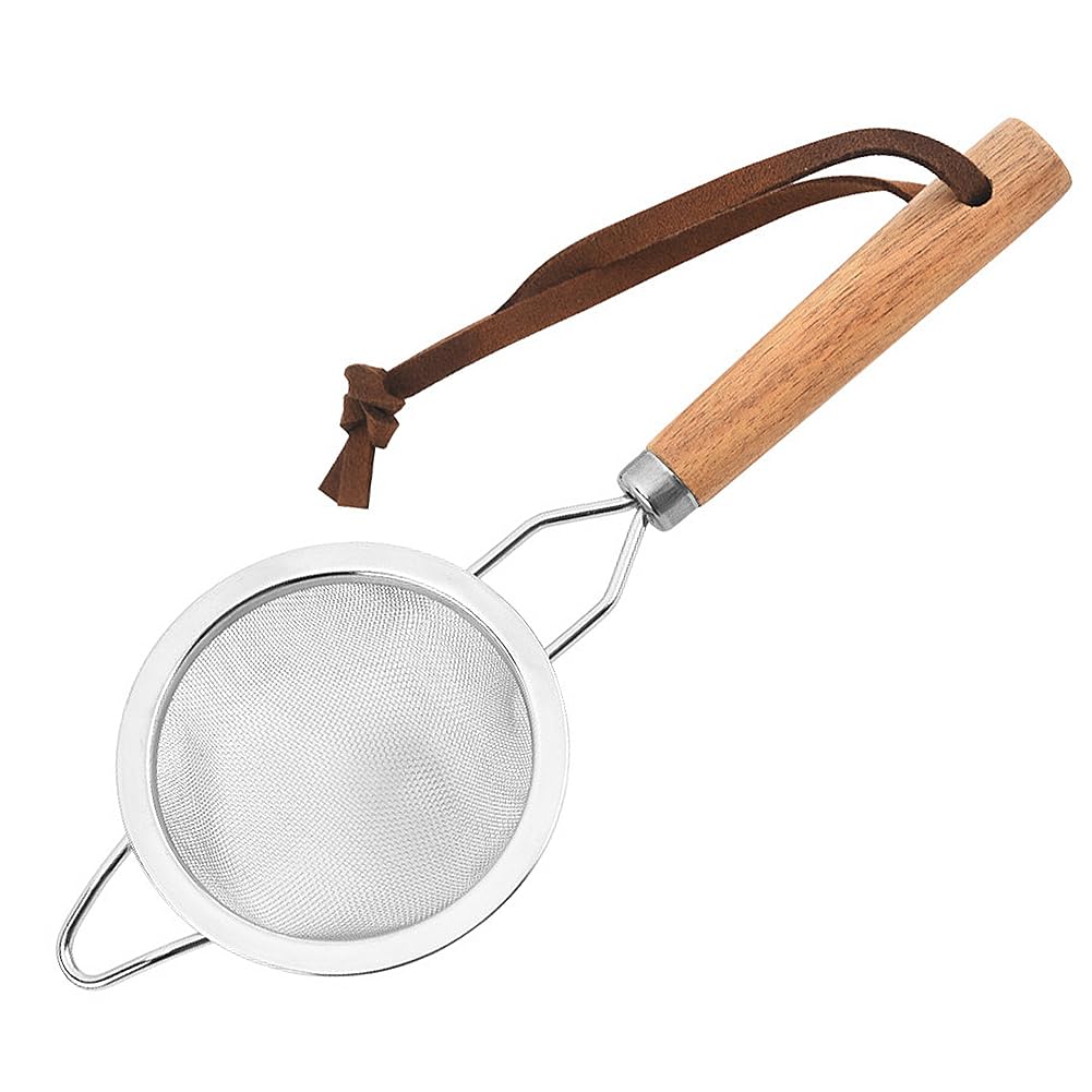 Amazon.com: 304 Stainless Steel Powder Sifter with Wooden Handle ...