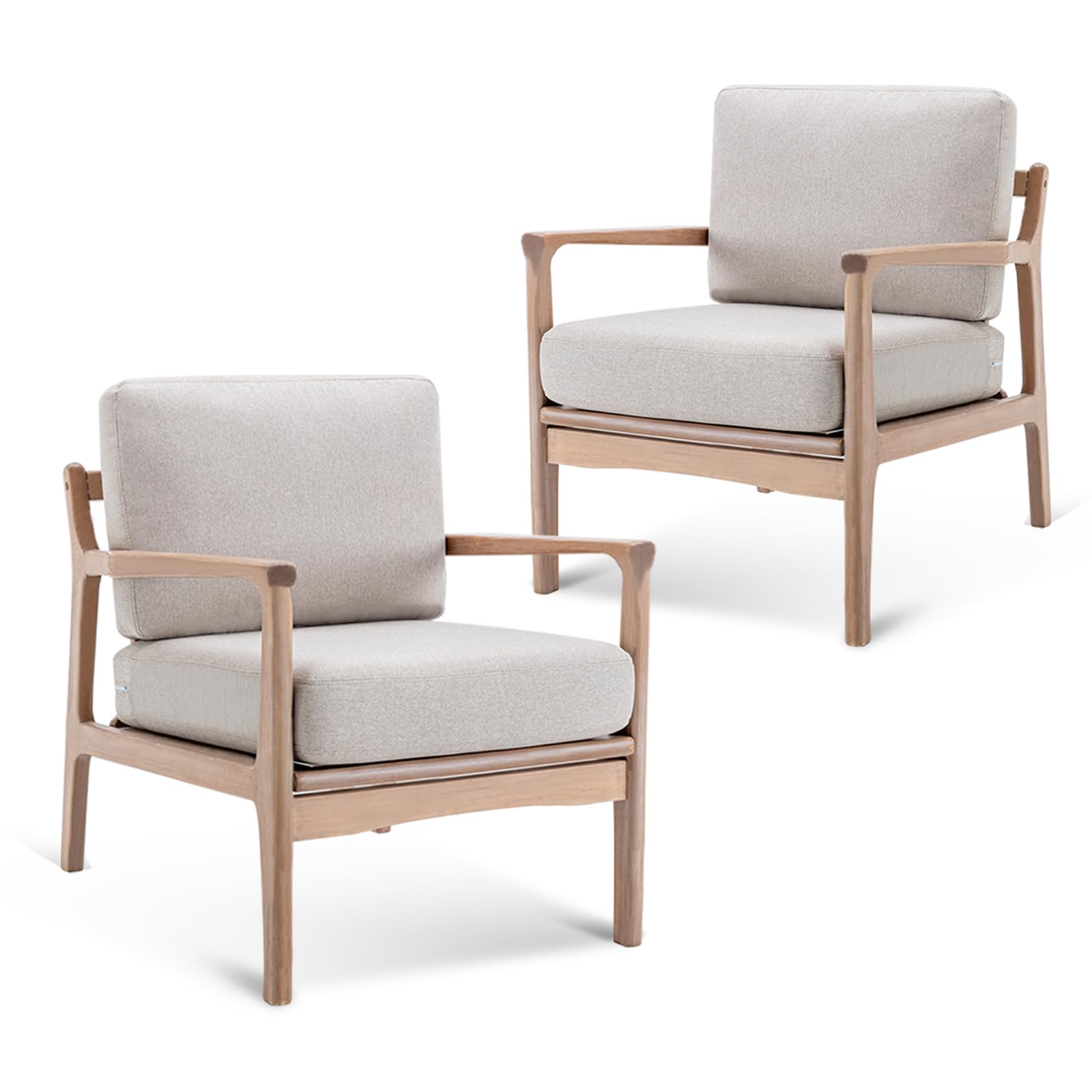 Amazon.com: Bonzy Home Mid Century Modern Lounge Chair, Fabric Accent ...