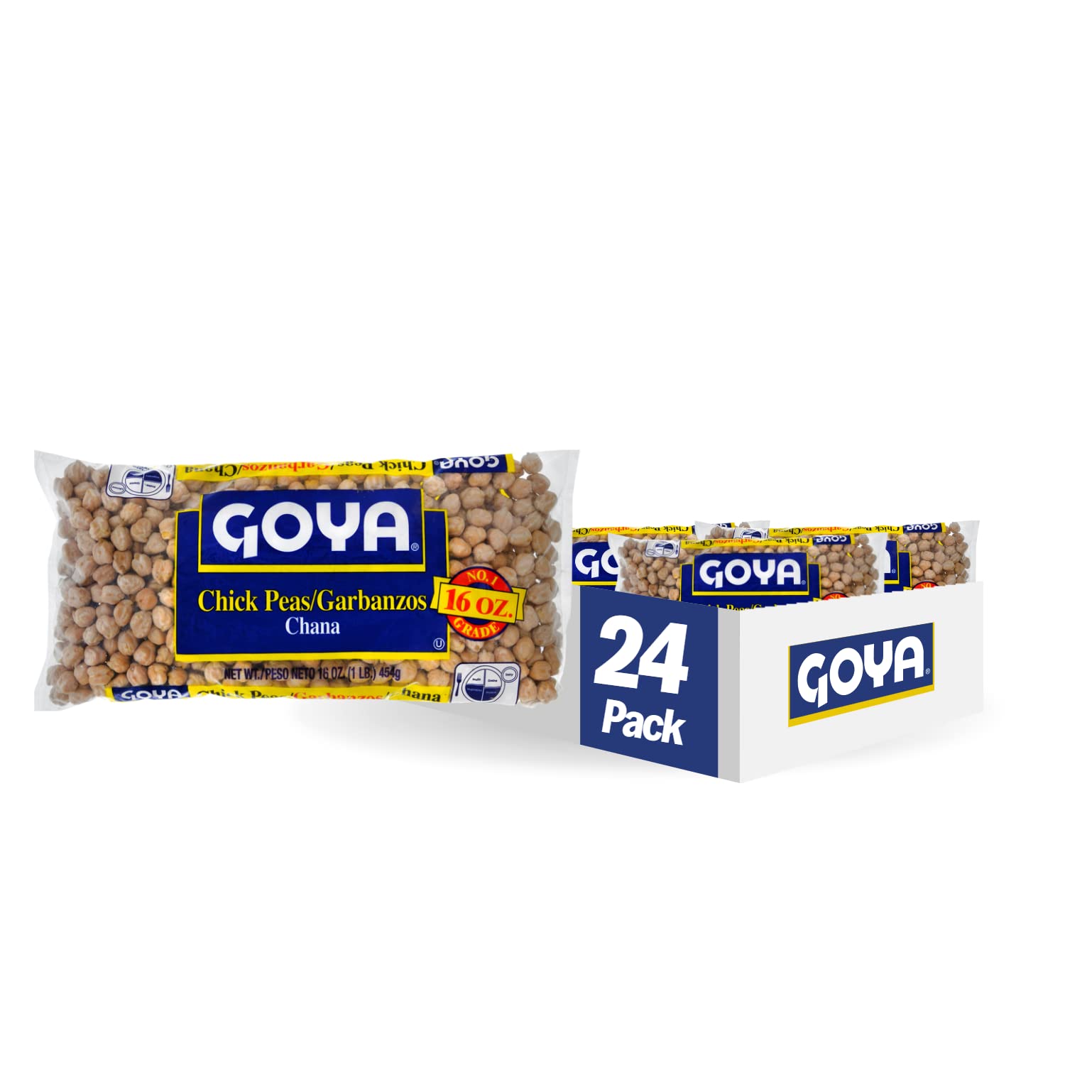 Amazon.com : Goya Foods Chick Peas, Garbanzo Beans, Dry, 16 Ounce (Pack ...
