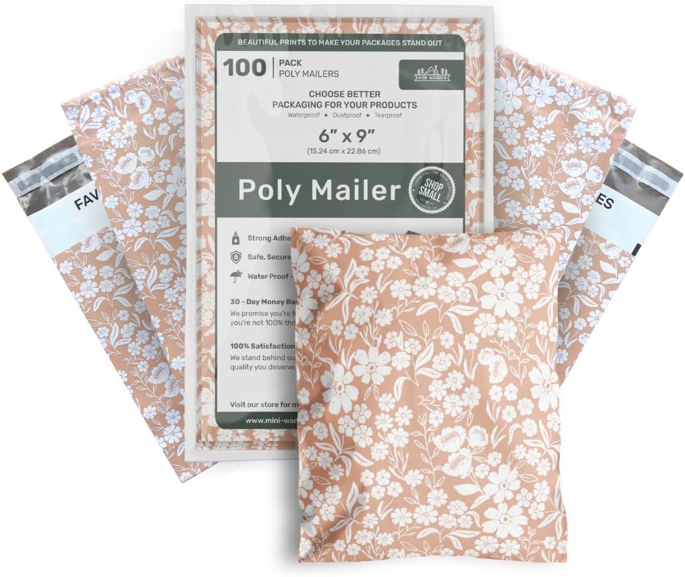 Amazon.com : Poly Mailers 6x9 In 100 Pack Small Shipping Bags Strong ...