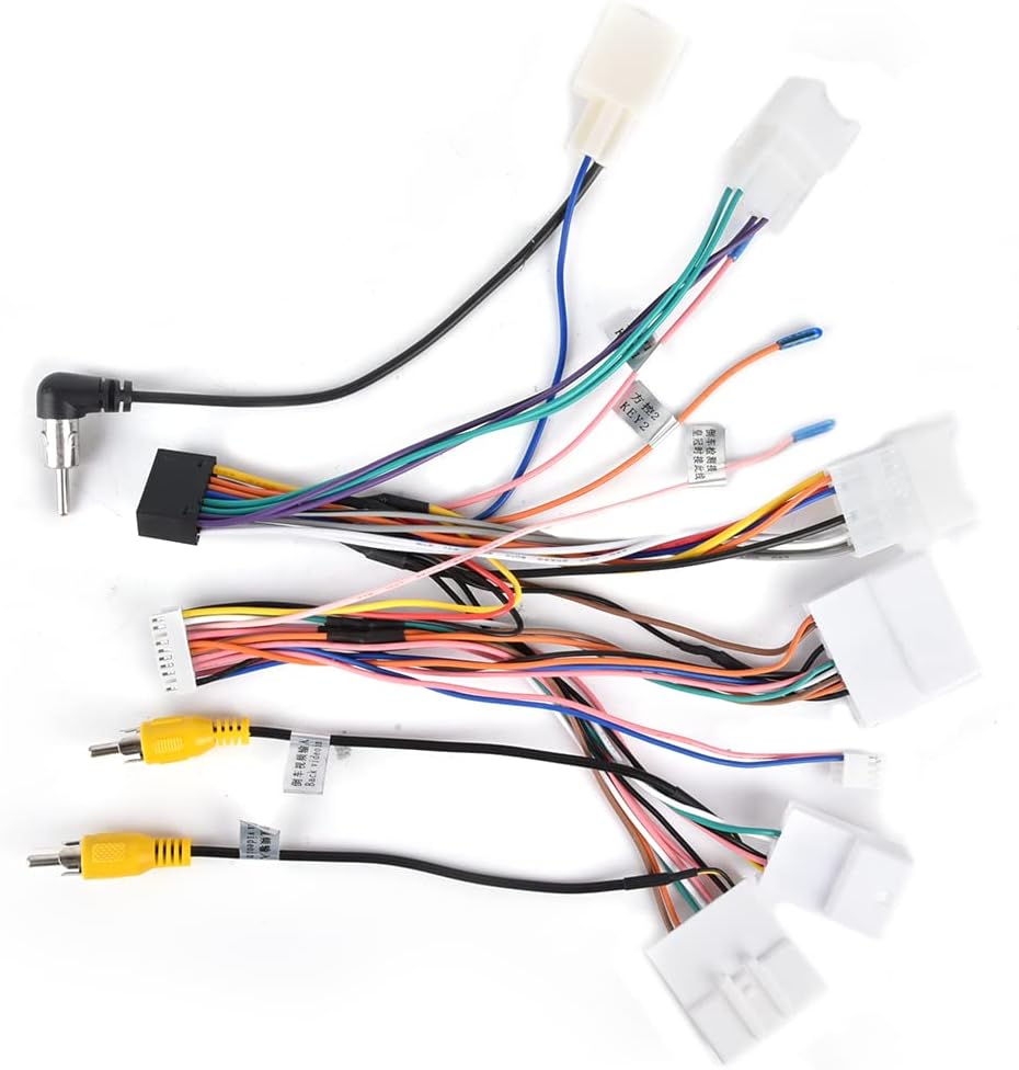 for Toyota Radio Wiring Harness Adapter - 16pin Android Car Stereo ...