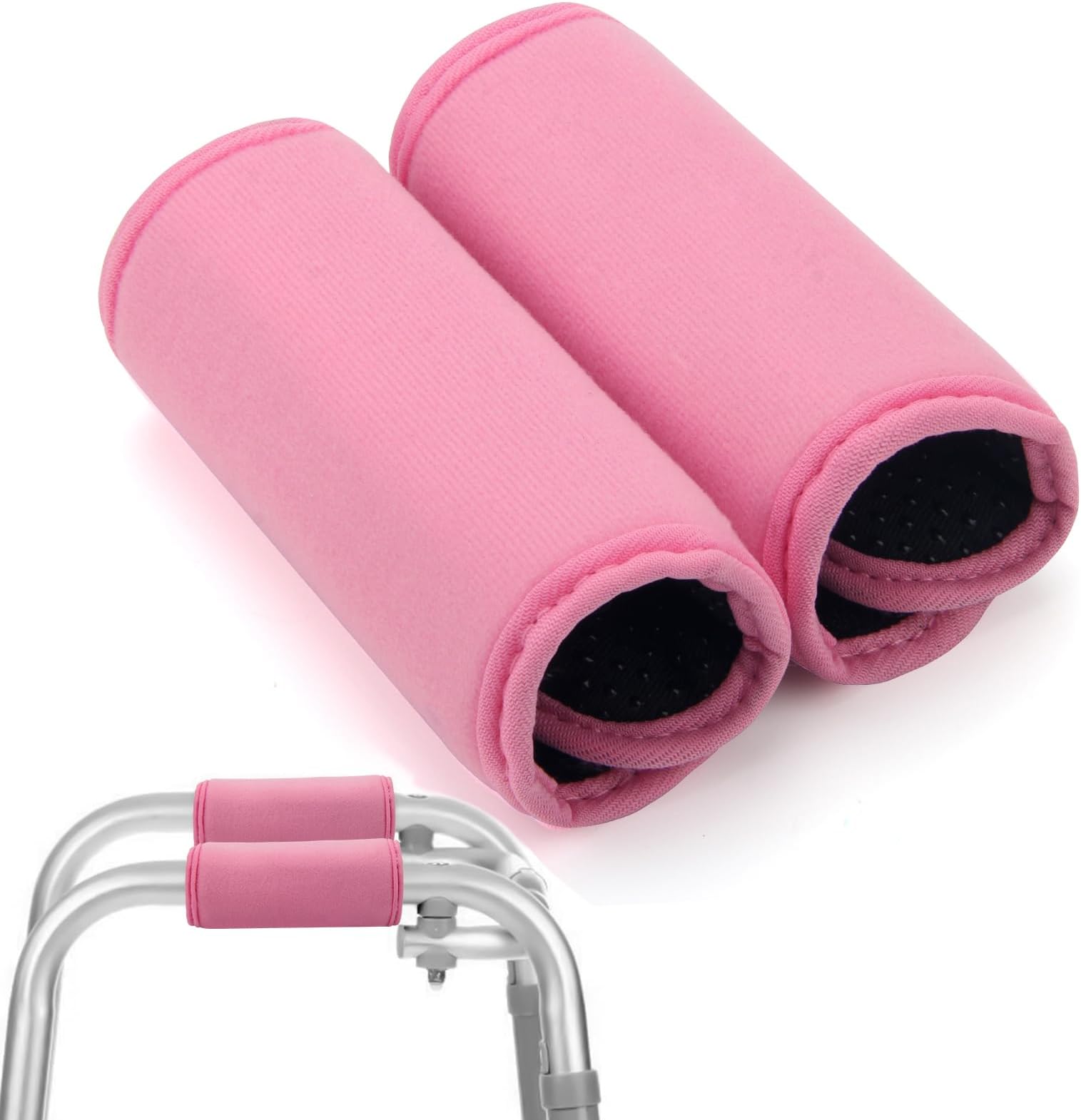 Amazon.com: Coldairsoap Pink Walker Hand Grips Cover, 2 Pcs Walker ...