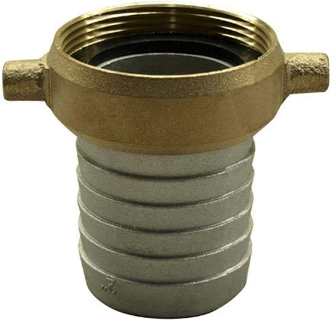 Amazon.com: QWORK Aluminum and Brass 2" Female Pin Lug Hose Fitting for ...