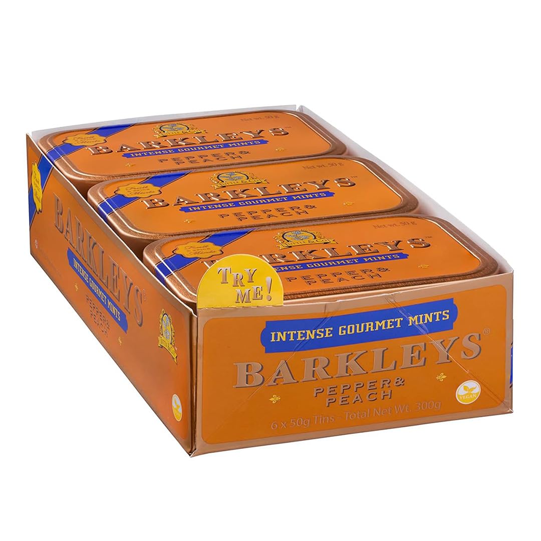 Amazon.com : Barkleys Gourmet Pepper & Peach Mints, Breath Mints ...