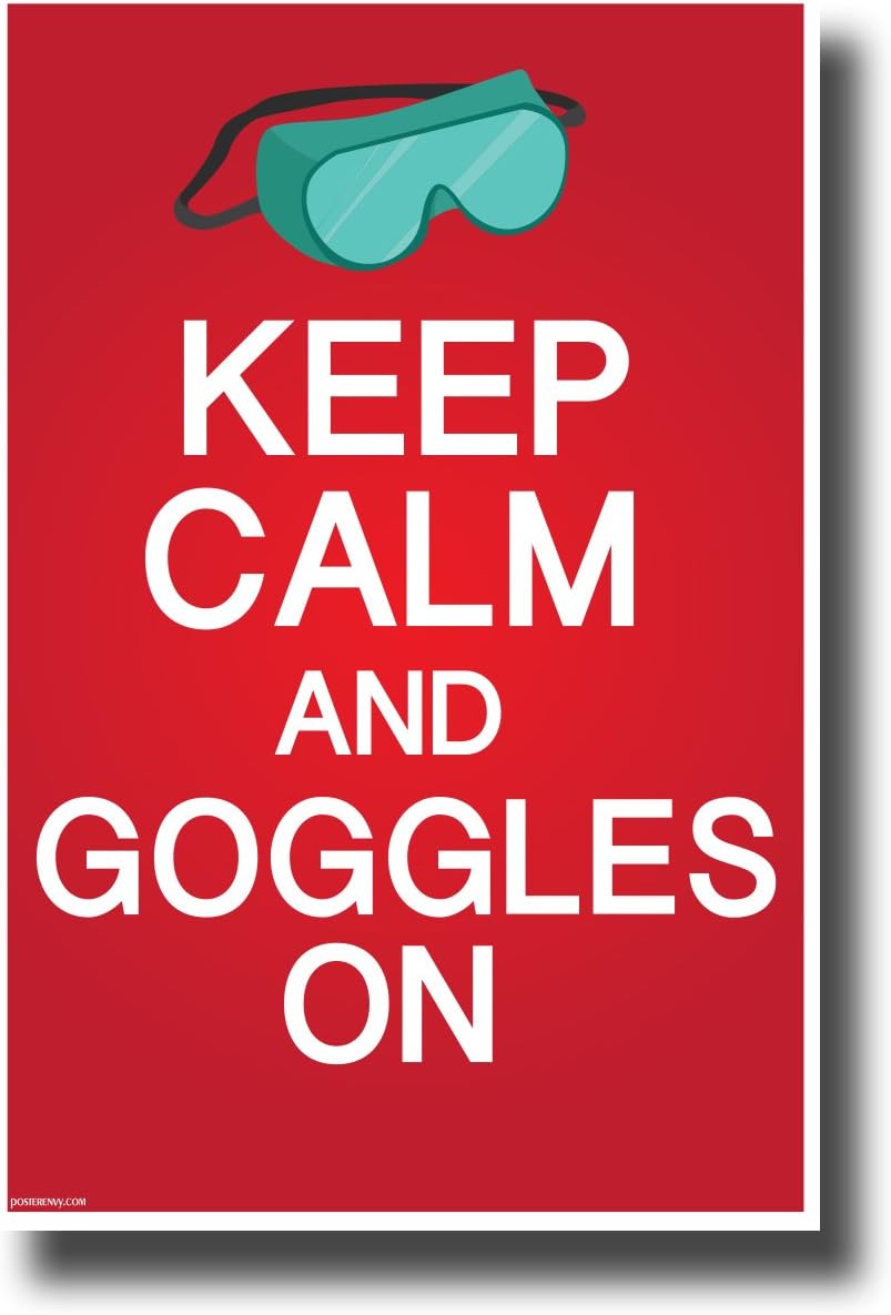 Amazon.com: Keep Calm and Goggles On - NEW Laboratory or Classroom ...