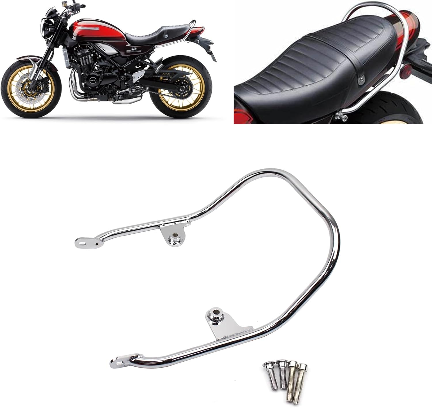 Amazon.com: for Z900RS Z900RS 2021-2022 -2023-2024 Motorcycle Rear Rack ...