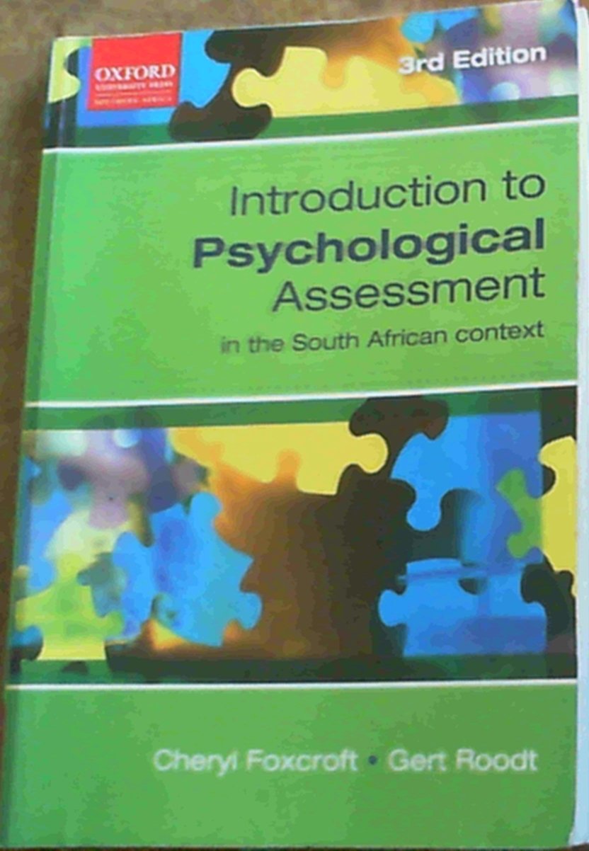 Amazon | Introduction to Psychological Assessment in the South African ...