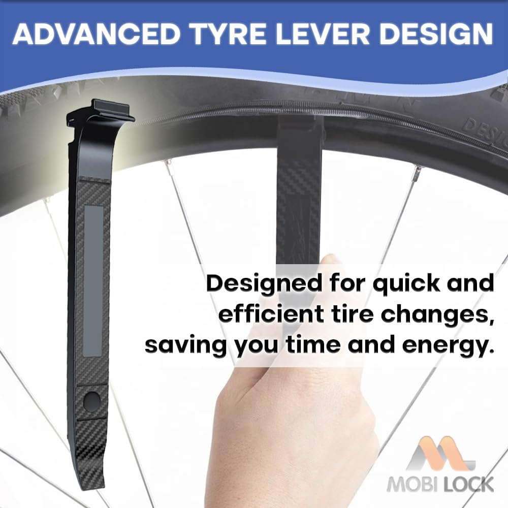 Mobi Lock Bicycle Tyre Lever – Tire Changing Tool for Bikes – Quick and ...
