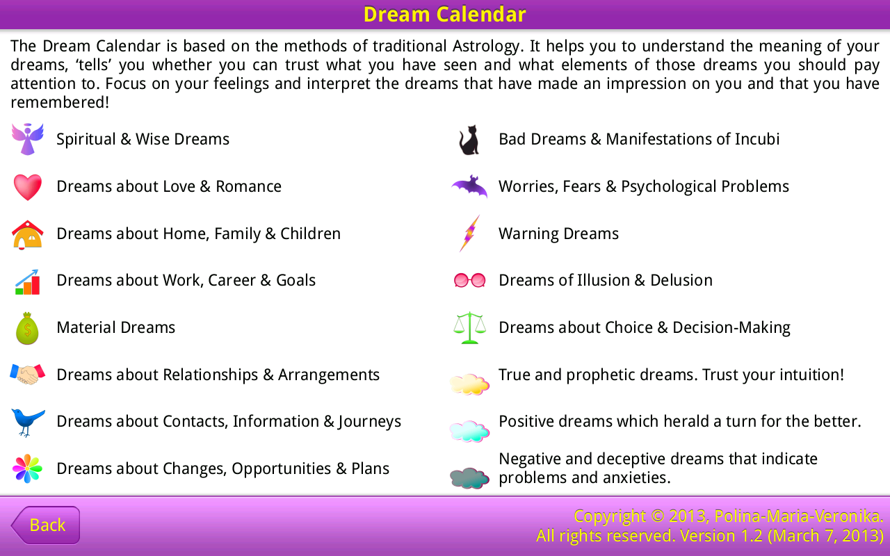 Dream Calendar - App on Amazon Appstore
