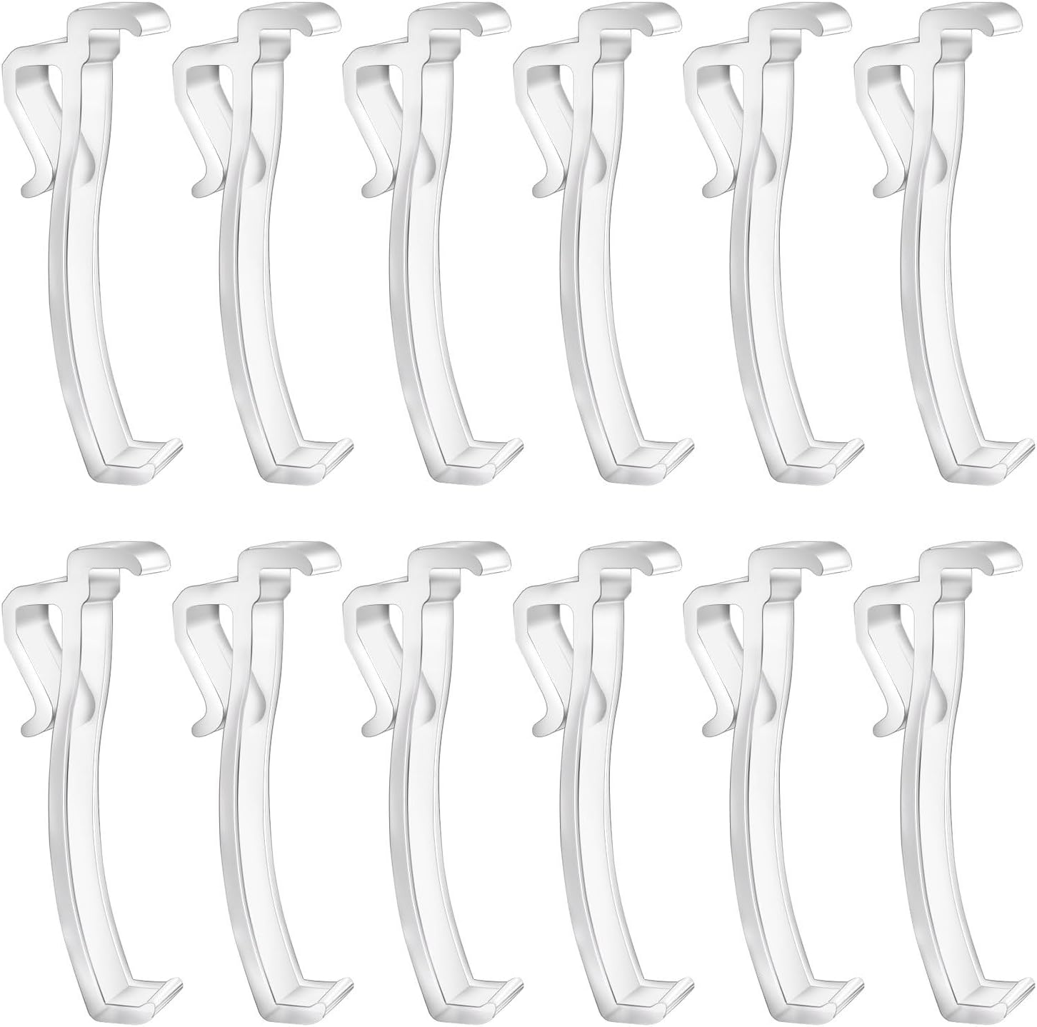 Amazon.com: 12 Pieces Valance Clips for Blind Clear Plastic Blinds ...