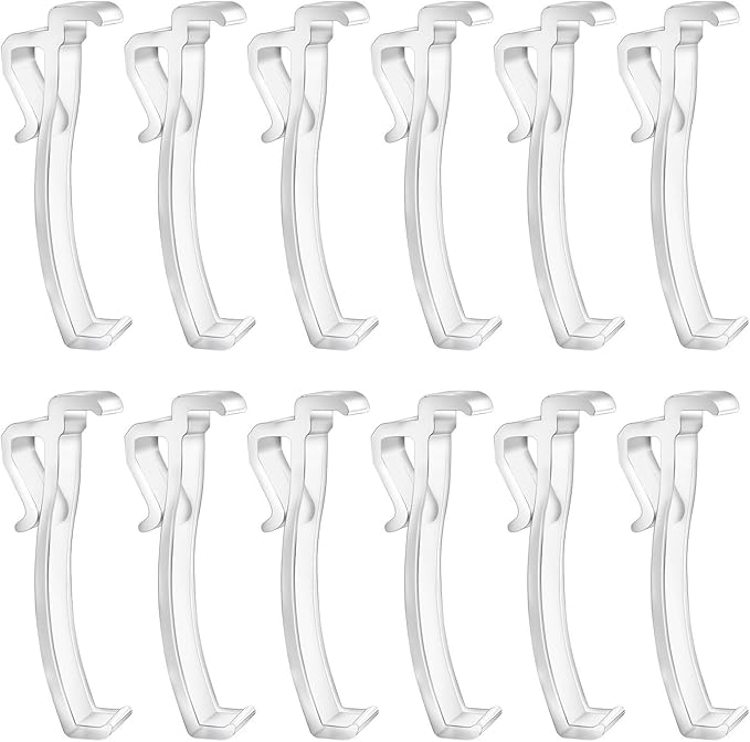 Amazon.com: 12 Pieces Valance Clips for Blind Clear Plastic Blinds ...