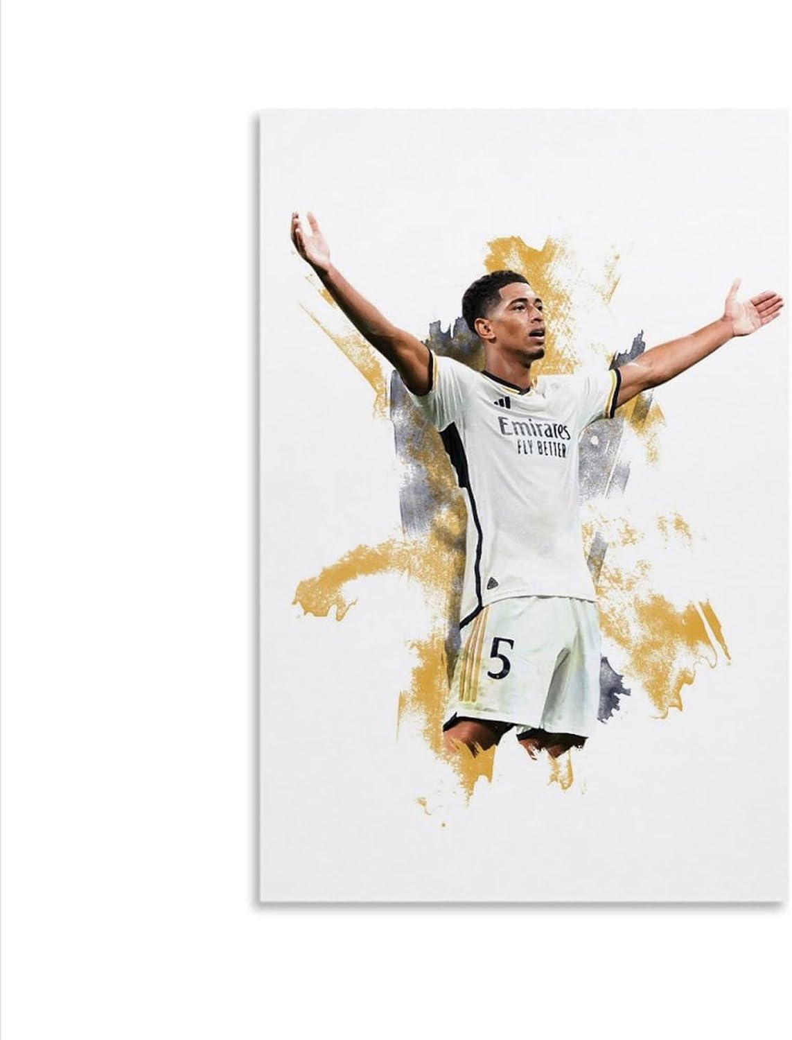 Amazon.com: AuLYn Jude Bellingham Poster Canvas Paper Prints For Boys ...