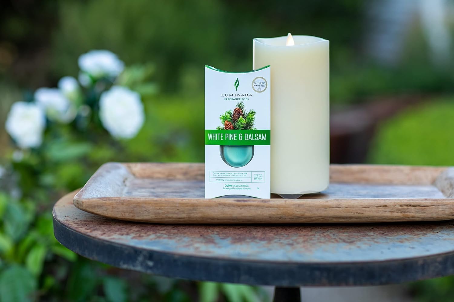 Amazon.com: Luminara Fragrance Diffusing Pillar Realistic Flameless ...