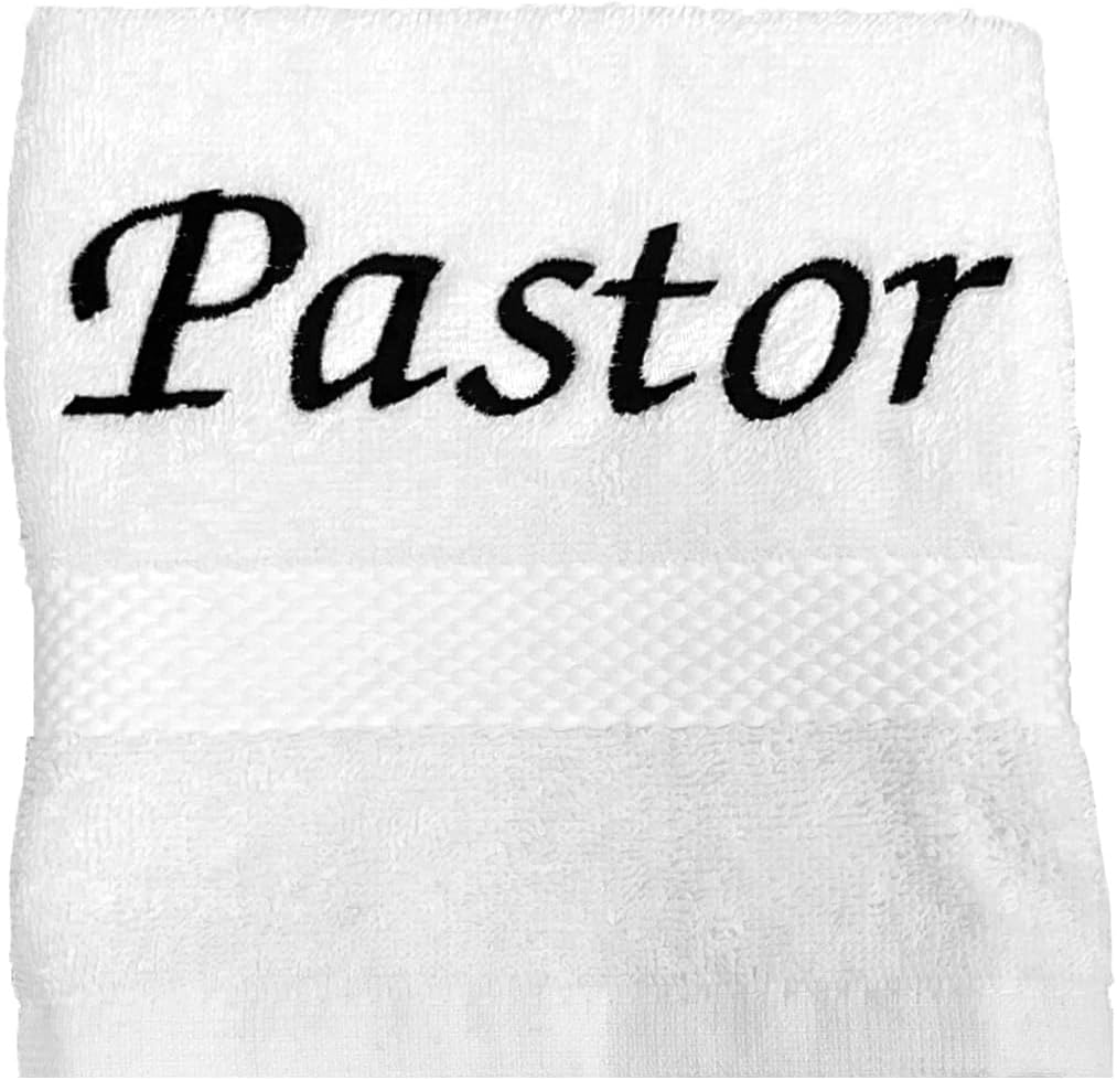 Amazon.com: Liberty21 Embroidered Pastor, Clergy Towel. 13” x 13 ...