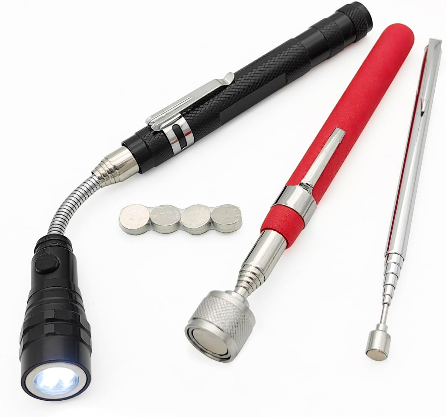 Telescopic Magnetic Pickup Tool Set, 10LB Magnet Pickup 30", 2LB ...